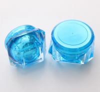China Acrylic Diamond Jar 15g 30g 50g Luxury Eye Cream Container with Collar for sale