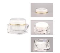 China Acrylic Diamond Jar 15g 30g 50g Luxury Eye Cream Container with Collar for sale
