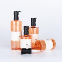 China 200ml 400ml Round PET Plastic Shampoo Bottle with Lotion Pump 62mm Diameter for sale