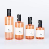 China 200ml 400ml Round PET Plastic Shampoo Bottle with Lotion Pump 62mm Diameter for sale