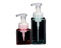 China 450ml Square PET Screen Printing Empty Bottle for Cosmetic Packaging Liquid Soap for sale