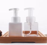 China 450ml Square PET Screen Printing Empty Bottle for Cosmetic Packaging Liquid Soap for sale