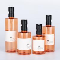 China 200ml 400ml Round PET Plastic Shampoo Bottle with Lotion Pump 62mm Diameter for sale