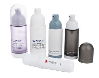 China BEAUTY PACKAGING 30ml Airless Pump Bottles with Screen Printing and Screw Cap in Bulk for sale