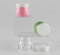 China Plastic Cap 10ml Acrylic Cosmetic Packaging for Small Face Cream Jar for sale