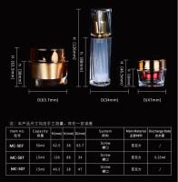 China Acrylic Body PP Inner Tank 15g Empty Skin Care Face Cream Cosmetic Container Cream Jars for sale