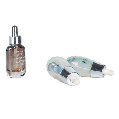 China Glass Round Dropper Bottle 30ml 50ml for Serum and Essence Custom Color for sale