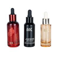 China Glass Round Dropper Bottle 30ml 50ml Child Resistant for Essential Oil Serum for sale