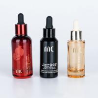 China Glass Round Dropper Bottle 30ml 50ml Child Resistant for Essential Oil Serum for sale