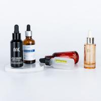 China Glass Round Dropper Bottle 30ml 50ml Child Resistant for Essential Oil Serum for sale