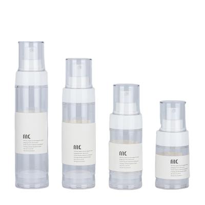 China 30ml 100ml Airless Lotion Bottle with Pump Sprayer and Carton Box Packaging for sale