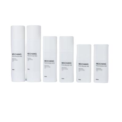 China PP Material Airless Lotion Pump Bottle 15ml 30ml 50ml White Round 0.25ml Dispenser for sale