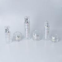 China Acrylic Skin Care Cream Jar Set 15g to 120ml Custom Colors 10000pcs MOQ for sale