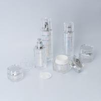 China Acrylic Skin Care Cream Jar Set 15g to 120ml Custom Colors 10000pcs MOQ for sale