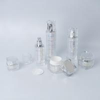 China Acrylic Skin Care Cream Jar Set 15g to 120ml Custom Colors 10000pcs MOQ for sale