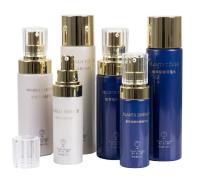 China 40ml PET Collar Material Cosmetic Bottle with Acrylic Cap Luxury Packaging for sale