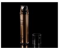 China 25ml 50ml Color Cosmetic Airless Bottle AS Double Inner Bottle Luxury Emulsion Pump for sale