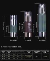 China Economical Custom Design 30ml Pump Airless Bottle for Eye Cream and PLASTIC Material for sale