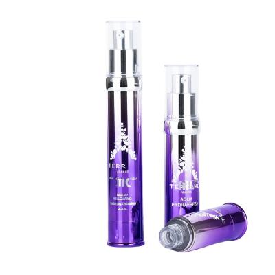 China Industrial Cosmetic 15ml 20ml 30ml Airless Pump Bottle with Screen Printing UV Crafts for sale