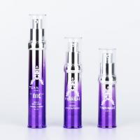 China Industrial Cosmetic 15ml 20ml 30ml Airless Pump Bottle with Screen Printing UV Crafts for sale
