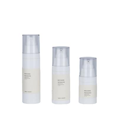 China 15ML 30ML 50ML Transparent Airless Lotion Pump Bottle with Sealing Type PUMP SPRAYER for sale