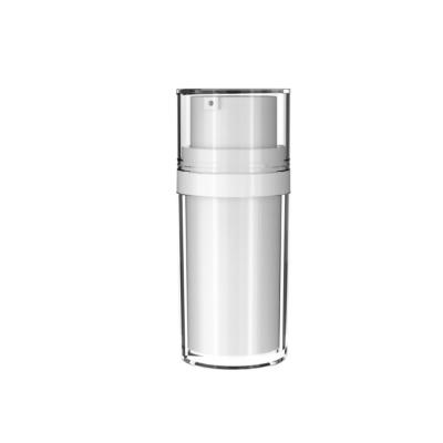 China 30ml 50ml Double Inner Bottle Airless Pump Bottle for Facial Cleanser Cosmetic Packaging for sale