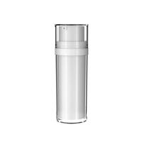 China 30ml 50ml Double Inner Bottle Airless Pump Bottle for Facial Cleanser Cosmetic Packaging for sale
