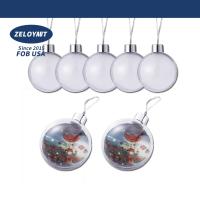 China ZELOYAUT  Sublimation Christmas Various Shape Ball Blanks Sublimation Blanks Christmas Ornaments for Christmas Tree Decor for sale