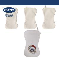 China ZELOYAUT Sublimation Blanks Linen Dog Bone Gift Bag Christmas  Santa Sack Gift Bags for Christmas Day Decor for sale