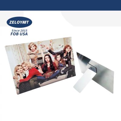 China Custom Photo Frames Sublimation Blanks Metal Aluminum Sheets for Heat Press Transfer Printing Novelty Gifts Picture Frame Album for sale
