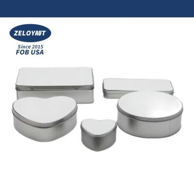 China High Quality Custom Metal Tin Box Wholesale Sublimation Blank for Gift Storage for Holiday Supplies for sale