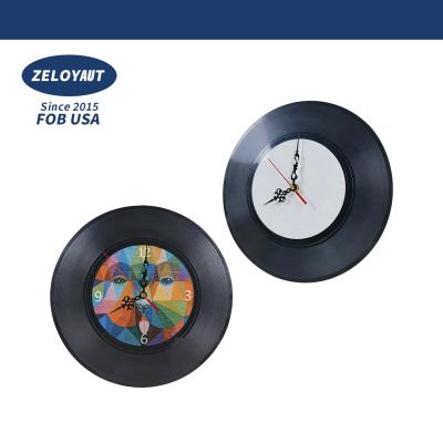 China Sublimation Metal Clock  with Photo Frame DIY Custom logo for Business Gifts for sale