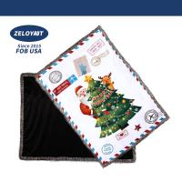 China ZELOYAUT Post Card Throw Blanket Custom Blanket Super Soft 100% Polyester and Velvet Blank Sublimation Blanket for Home Decorate for sale