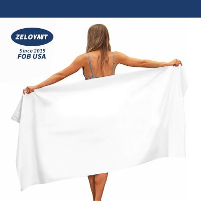 China ZELOYAUT Wholesale Sublimation Blanks Beach Towel for Adults with Tassel Table Cover Mandala for Swimming Pool Seaside Riverside for sale