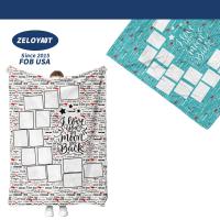 China ZELOYAUT Personalized Printed Blanket 100% Polyester Velvet Love Style Moon Panel Multiple Colors 50*60 Knitted Technique for sale