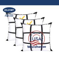 China US Warehouse FREE Shipping, Wholesale Sublimation Blanks, 9 Panel Pillow case Christmas Gifts for Mom Decorative Pillowcases Diy for sale