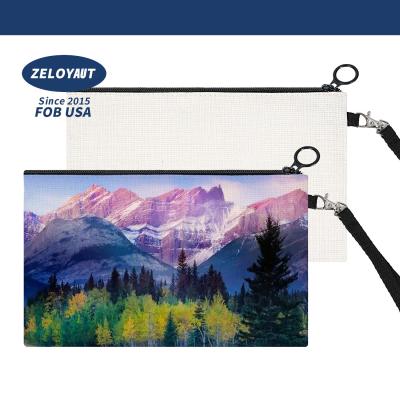 China Sublimation Cosmetic Bag Linen Personalize Custom Designs Your Style for Travel Daily Use Fabric Storage Bag for sale