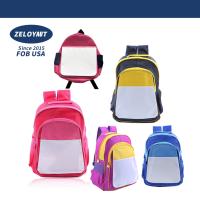 China ZELOYAUT 2025 Colorful  Personalized Custom Sublimation Blank Kids School Bags and School Backpack for School for sale