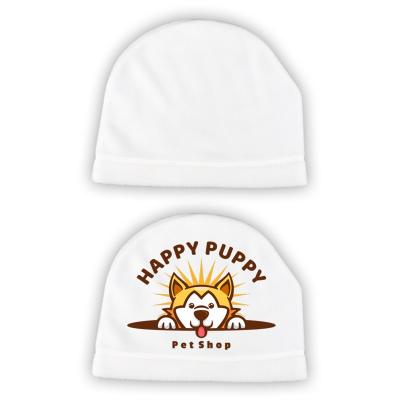 China ZELOYAUT Wholesale Cute White Sublimation Blanks  Hats Personalized Sublimation Blank 100% Polyester  70g Pure White Hat for sale