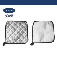 China Sublimation Oven Mitts Kitchen Custom Insulator Pads Polyester Heat Press Microwave Oven Mitts Sets Oven Gloves Heat Resistant for sale