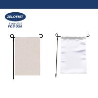 China ZELOYAUT Wholesale Sublimation Blanks Hot Sales Sublimation Garden Flag Personalized Flax Flag Lawn and Courtyard Decorations for sale