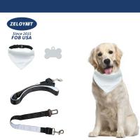 China ZELOYAUT Wholesale Sublimation Blanks High Hot Sales Sublimation Dog Bandanas Custom Pet Accessories Diy Dog Collar for sale