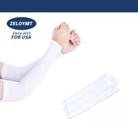 China Sublimation Sunburn Sleeves Summer Cooling Arm Sleeves for Sports UV Protection Breathable and Flexible Cool Dry for sale