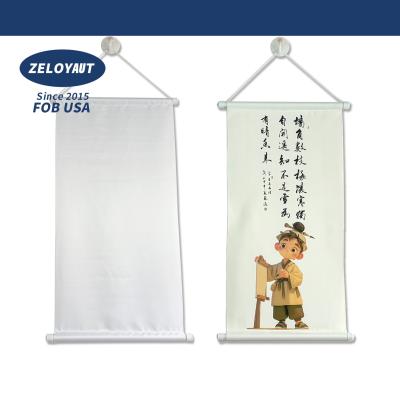 China Wholesale Sublimation Blank High Quality Hanging Poster Custom Sublimation Hanging Painting Home Decor Anime Poster Gifts for sale