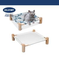 China Wholesale High Quality Sublimation Linen Pet Hammock Nest Bed Detachable Custom Dog Cat Beds Pet Supplies for sale