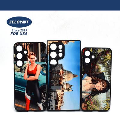 China Sublimation Phone Cases Wholesale Rectangle Sublimation Cell Phone Cover PET Plastic samsung Sublimation Blank Phone case Covers for sale