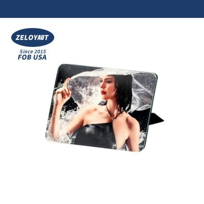 China ZELOYAUT Wholesale Sublimation Blanks Hot Sales Sublimation Leather Photo Frame Birthday/Wedding/Newborn DIY Gift for sale