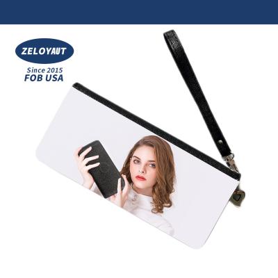 China Premium Luxury Sublimation Blanks PU Leather Women's Long Wallet Custom Logo Purse-for Promotional Tote Bags for sale
