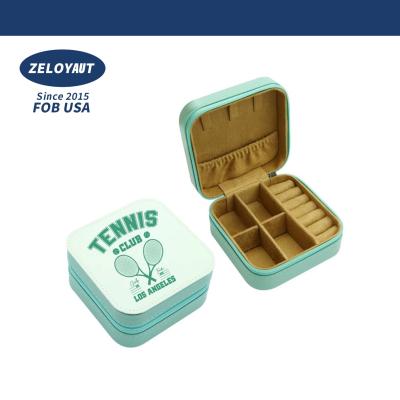 China Direct Factory Supply Sublimation Jewelry Box Blanks Customizable PU Leather Jewel Cases Personalized Logo for DIY Organizers for sale