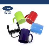China Factory Direct 11oz Ceramic Cups with Gradient Design Full-Color Sublimation for Promotional & Business Gifts for sale